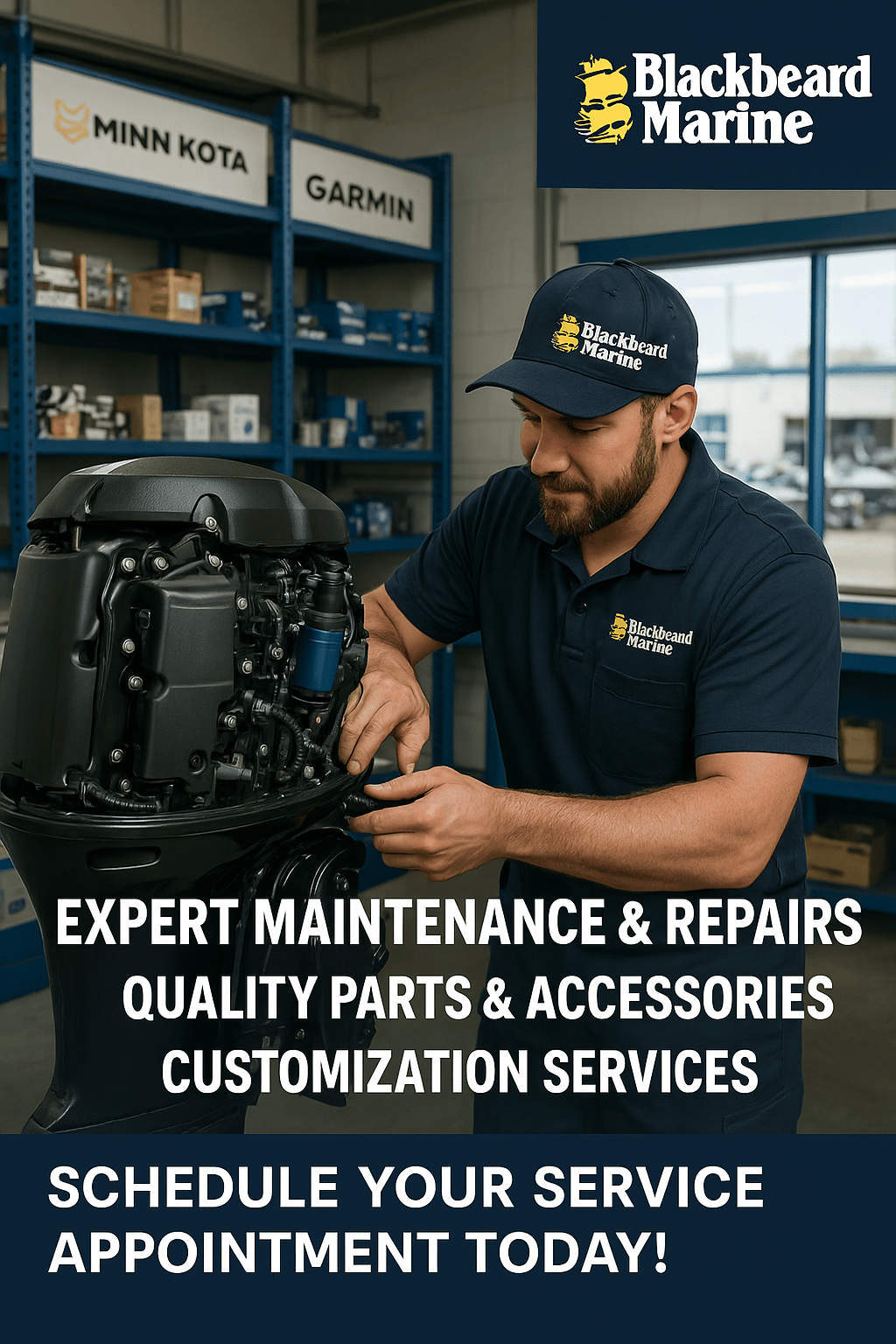 Boat Service & Parts – Lake Texoma & Table Rock Lake – Blackbeard Marine